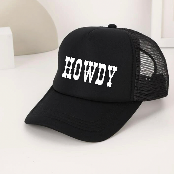 HOWDY Trucker Hat – Harts and Pearls